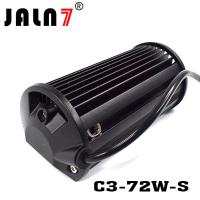 China LED Light Bar JALN7 72W 3Rows Spot LED Driving Lamp Super Bright Off Road Lights LED Work Light Boat Jeep for sale
