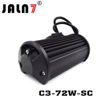 China LED Light Bar JALN7 72W 3Rows 2 Colors LED Driving Lamp Super Bright Off Road Lights LED Work Light Boat Jeep for sale