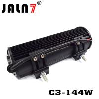 China LED Light Bar JALN7 144W 3Rows Flood Beam LED Driving Lamp Super Bright Off Road Lights LED Work Light Boat Jeep for sale