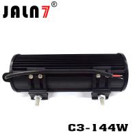 China LED Light Bar JALN7 144W 3Rows Flood Beam LED Driving Lamp Super Bright Off Road Lights LED Work Light Boat Jeep for sale