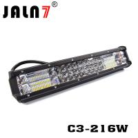 China LED Light Bar JALN7 216W 3Rows Combo Beam LED Driving Lamp Super Bright Off Road Lights LED Work Light Boat Jeep for sale