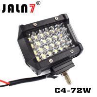 China LED Light Bar JALN7 72W 4Rows Combo Beam LED Driving Lamp Super Bright Off Road Lights LED Work Light Boat Jeep for sale