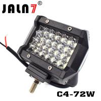 China LED Light Bar JALN7 72W 4Rows Combo Beam LED Driving Lamp Super Bright Off Road Lights LED Work Light Boat Jeep for sale