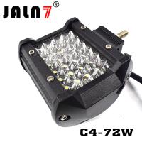 China LED Light Bar JALN7 72W 4Rows Combo Beam LED Driving Lamp Super Bright Off Road Lights LED Work Light Boat Jeep for sale