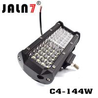 China LED Light Bar JALN7 144W 4Rows Combo Beam LED Driving Lamp Super Bright Off Road Lights LED Work Light Boat Jeep for sale