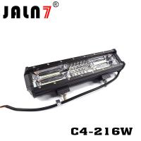 China LED Light Bar JALN7 216W 4Rows Combo Beam LED Driving Lamp Super Bright Off Road Lights LED Work Light Boat Jeep for sale
