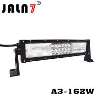 China LED Light Bar JALN7 162W 3Rows Combo Beam LED Driving Lamp Super Bright Off Road Lights LED Work Light Boat Jeep for sale
