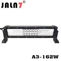 China LED Light Bar JALN7 162W 3Rows Combo Beam LED Driving Lamp Super Bright Off Road Lights LED Work Light Boat Jeep for sale