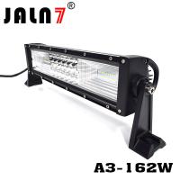 China LED Light Bar JALN7 162W 3Rows Combo Beam LED Driving Lamp Super Bright Off Road Lights LED Work Light Boat Jeep for sale