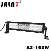 China LED Light Bar JALN7 162W 3Rows Combo Beam LED Driving Lamp Super Bright Off Road Lights LED Work Light Boat Jeep for sale