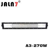 China LED Light Bar JALN7 270W 3Rows Combo Beam LED Driving Lamp Super Bright Off Road Lights LED Work Light Boat Jeep for sale