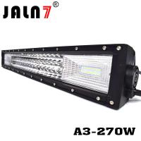China LED Light Bar JALN7 270W 3Rows Combo Beam LED Driving Lamp Super Bright Off Road Lights LED Work Light Boat Jeep for sale