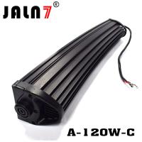 China LED Light Bar JALN7 21Inch 120W Curved Spot Flood Combo LED Driving Lamp Super Bright Off Road Light LED Work Light Boat for sale