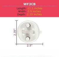 China Refrigerator Water Filter WF3CB Replacement White 1 Count for Household Pre-Filtration for sale