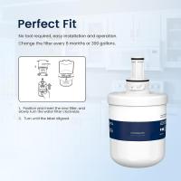 China Water Filter for RFG237AARS FMS-1 RS22HDHPNSR RSG257AARS WSS-1 3Pack Easy Installation for sale