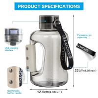 China 2500PPB Pure Hydrogen Rich Concentration Hydrogen Water Bottle with SPE/PEM Technology for sale