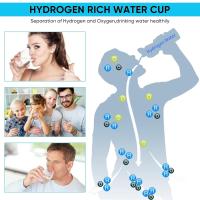 China Rechargeable Portable Glass Hydrogen Water Generator Bottle with 420-450ML Capacity for sale