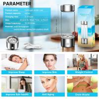 China Rechargeable Portable Glass Hydrogen Water Generator Bottle with 420-450ML Capacity for sale