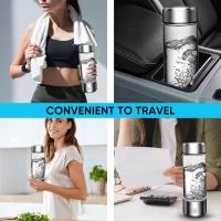 China Rechargeable Portable Glass Hydrogen Water Generator Bottle with 420-450ML Capacity for sale