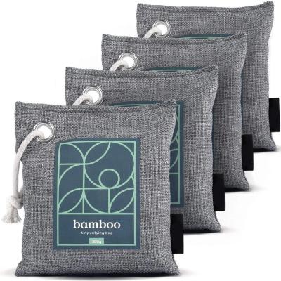 China 200g Activated Bamboo Charcoal Air Purifying Bag for Home Office Car Hotel Odor Absorption for sale