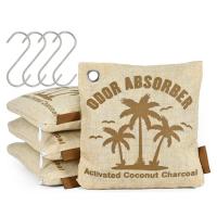 China Effective 4*170g Pack Bamboo Charcoal Air Purifying Bag for Home Office Car Hotel for sale