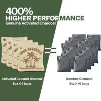China Effective 4*170g Pack Bamboo Charcoal Air Purifying Bag for Home Office Car Hotel for sale