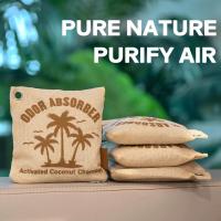 China Effective 4*170g Pack Bamboo Charcoal Air Purifying Bag for Home Office Car Hotel for sale