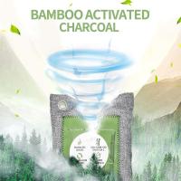 China OEM 12 Pack Bamboo Air Purifying Bag Activated Charcoal Bags Odor Absorber 6x50g 6x150g MSDS Certified for sale