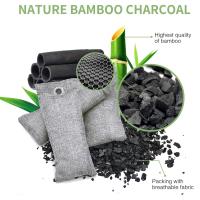 China OEM 12 Pack Bamboo Air Purifying Bag Activated Charcoal Bags Odor Absorber 6x50g 6x150g MSDS Certified for sale