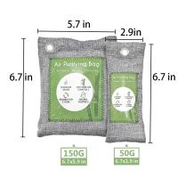 China Activated Bamboo Charcoal Air Purifying Bag for Home Office Bedroom Lobby Hotel Solid for sale