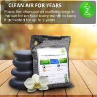 China OEM Odor Absorbing 4Pack x 200g Activated Charcoal Air Purifying Bags Bamboo Charcoal for sale