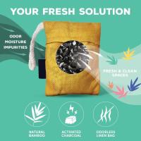 China 8x50g and 8x75g Bamboo Charcoal Air Purifying Bag for Fragrance-Free Air Purification for sale