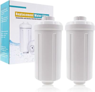 China Replacement PF-2 Fluoride Refrigerator Water Filter for Ber key and Gravity Filtration for sale