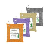 China Solid Bamboo Charcoal Air Freshener Bag for Refrigerator Deodorizing 500g*4 Pack for sale