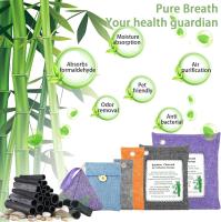 China Solid Bamboo Charcoal Air Freshener Bag for Refrigerator Deodorizing 500g*4 Pack for sale