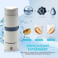 China Desktop Hydrogen Water Generator with SPE PEM Rechargeable Bottle and Plastic Housing for sale