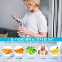 China Desktop Hydrogen Water Generator with SPE PEM Rechargeable Bottle and Plastic Housing for sale
