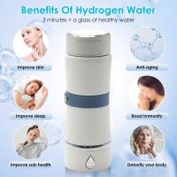 China Desktop Hydrogen Water Generator with SPE PEM Rechargeable Bottle and Plastic Housing for sale