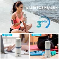 China Desktop Hydrogen Water Generator with SPE PEM Rechargeable Bottle and Plastic Housing for sale