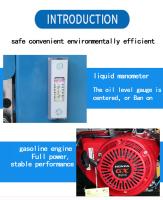 China Marine Petrol Hydraulic Power Unit Petrol Yacht Bottom Brush Ship Scraper 31L Min for sale