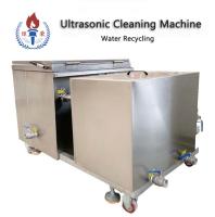 China Large Industrial Ultrasonic Cleaner Machine For Engine Parts Circulating Belt Filter 96L for sale