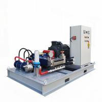 China 90kw Ultra High Pressure Water Jet Pump Cleaning For Air Conditioner Coil Granite Cutting for sale