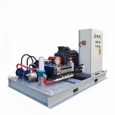 China 90kw Ultra High Pressure Water Jet Pump Cleaning For Air Conditioner Coil Granite Cutting for sale