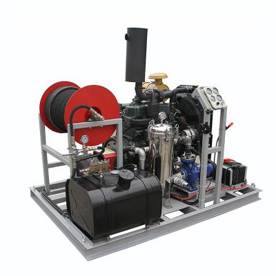 China High Pressure Water Jet Pipe Cleaner Portable 20MPa 100L/Min for sale