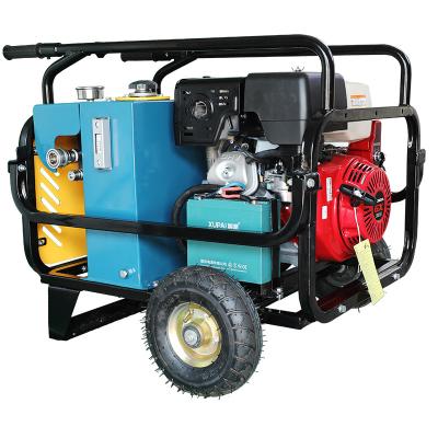 China Log Splitter Petrol Hydraulic Power Unit Gas Engine Wire Brush Plate  31 LPM for sale