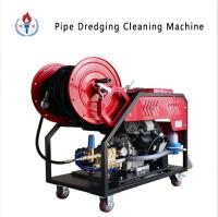 China 24ph Diesel High Pressure Pipe Dredging Cleaning Machine 60m Hose for sale