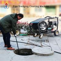 China 24ph Diesel High Pressure Pipe Dredging Cleaning Machine 60m Hose for sale