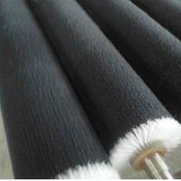 China Stainless Steel Shaft Nylon Roller Brush for Glass Cleaning Custom Size 100mm for sale