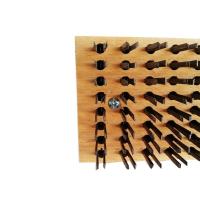 China Ergonomic Steel Wire Block Brush Wooden With Flat for sale