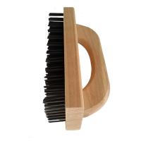 China Remove Rust Wooden Block Scratch Brush With Flat Steel Bristles for sale
